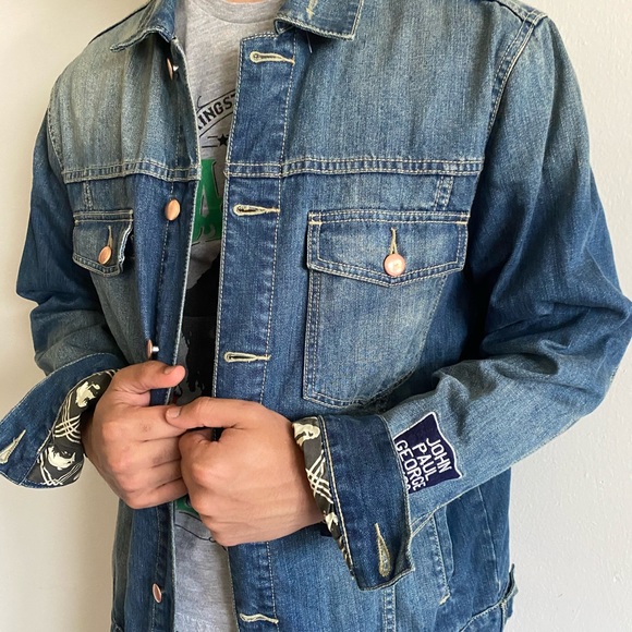 The Beatles | Jackets & Coats | The Beatles Vintage Denim Jacket Unisex ...